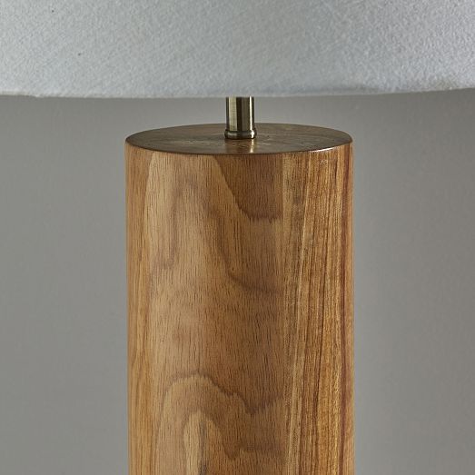 Modern Wood Column Table Lamp | Modern Light Fixtures | West Elm