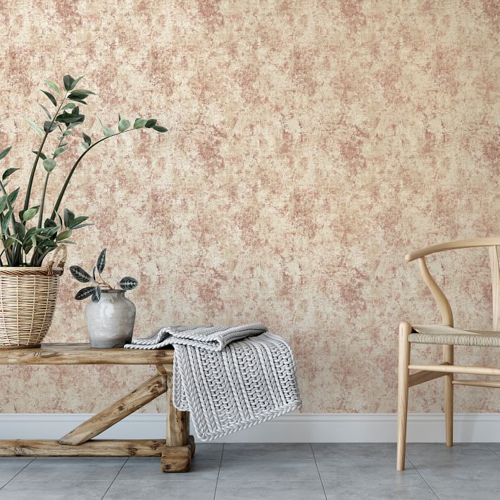 Distressed Gold Leaf Wallpaper | West Elm