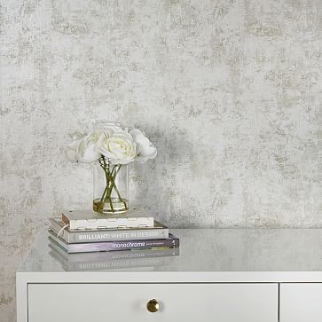 Distressed Gold Leaf Wallpaper | West Elm