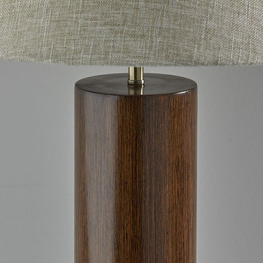 Modern Wood Column Table Lamp | Modern Light Fixtures | West Elm