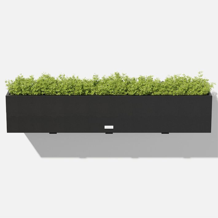 Veradek Metallic Series Railing Planter | West Elm