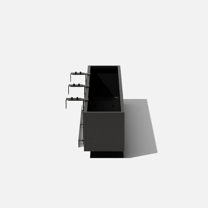 Veradek Metallic Series Railing Planter | West Elm