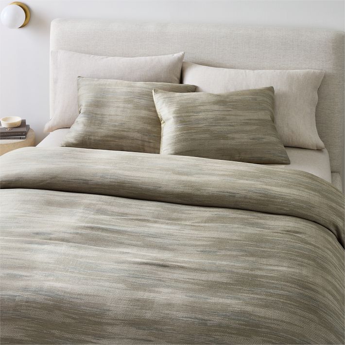 Silky Tencel™ Striated Duvet Cover And Shams West Elm