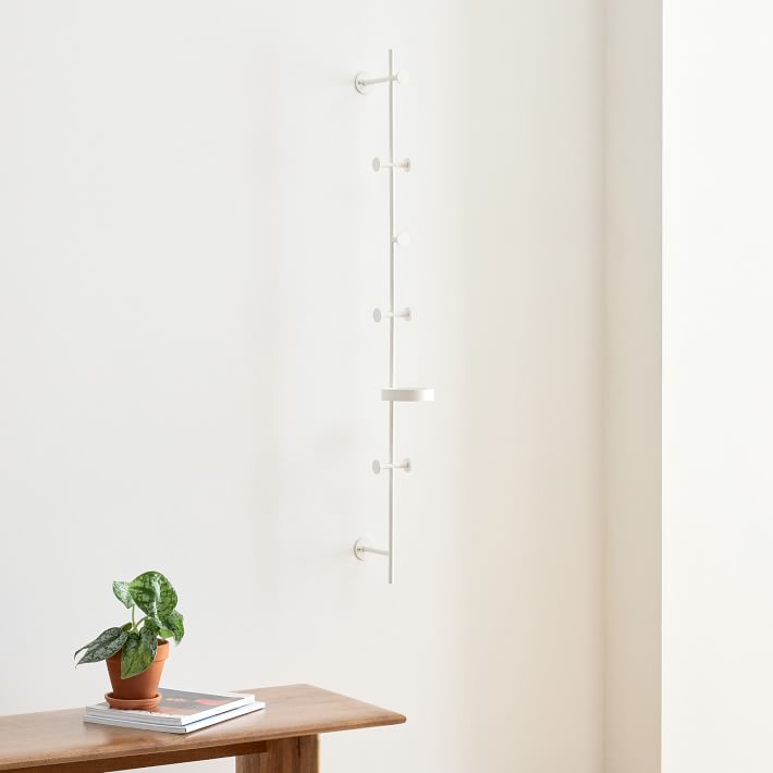 Floating Lines Vertical Coat Rack | West Elm