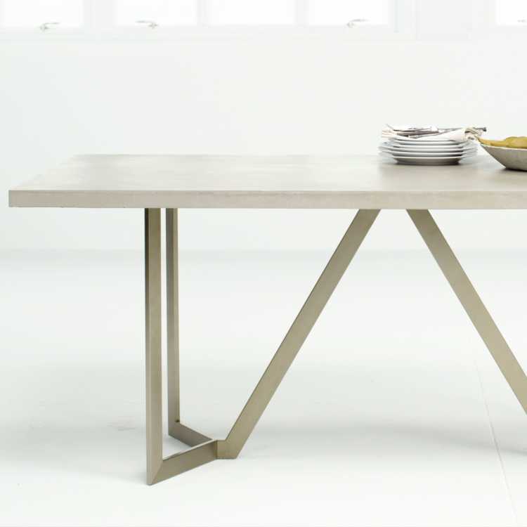 Tower Dining Table - Concrete | West Elm