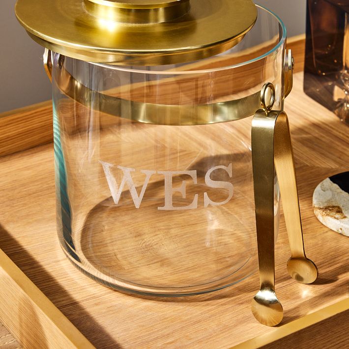 Archer Barware Ice Bucket w/ Tongs | West Elm