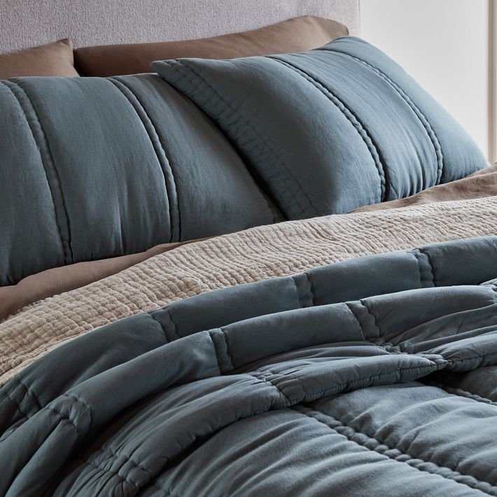European Flax Linen Comforter & Shams | West Elm