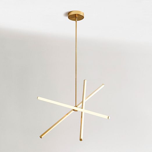 Light Rods LED Semi-Flushmount | West Elm