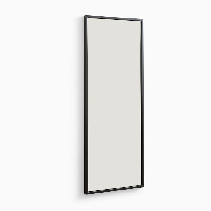 Metal Framed Long Rectangle Wall Mirror - 52"W x 20"H | West Elm