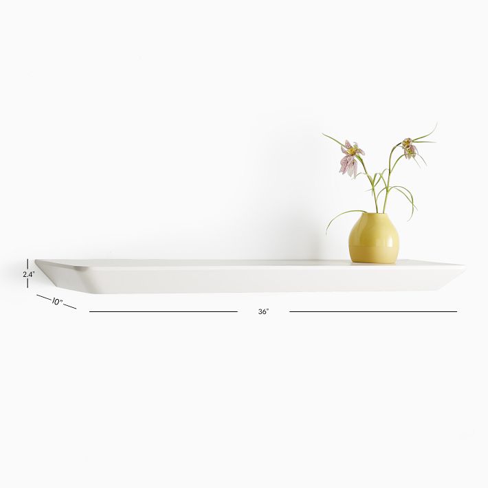 Slim Floating Wall Shelves (12"–48") | West Elm