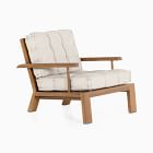 Outdoor Teak Block Leg Chair | West Elm