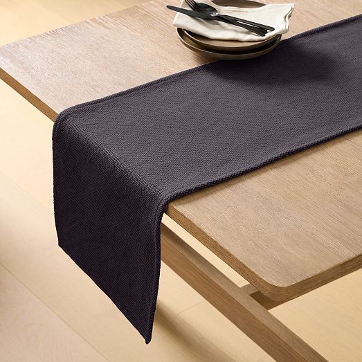Textured Canvas Cotton Runner | West Elm