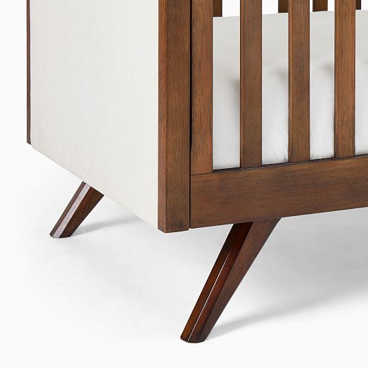 Wright Upholstered Convertible Crib | West Elm