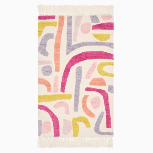 Modern Shapes Shag Rug | West Elm
