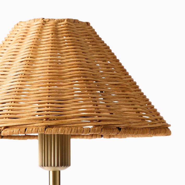 Beatrix Table Lamp (20.5") - Wicker Shade | West Elm