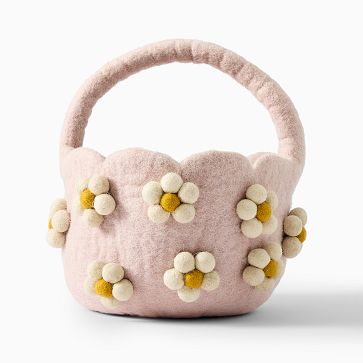 Felt Daisy Easter Baskets | West Elm