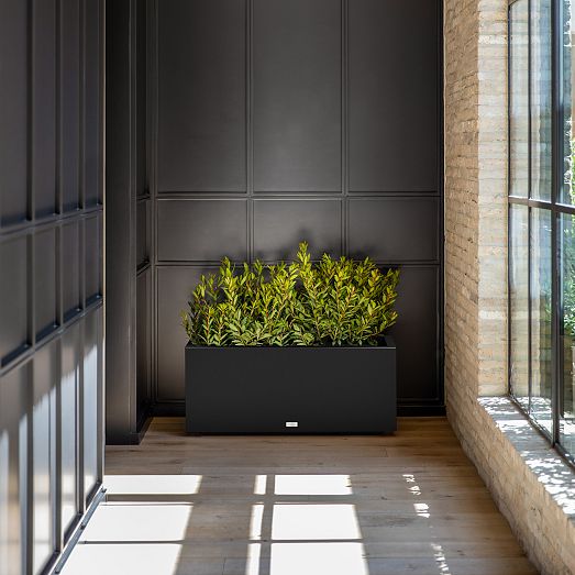 Veradek Block Series Plastic Long Box Indoor/Outdoor Planter | West Elm