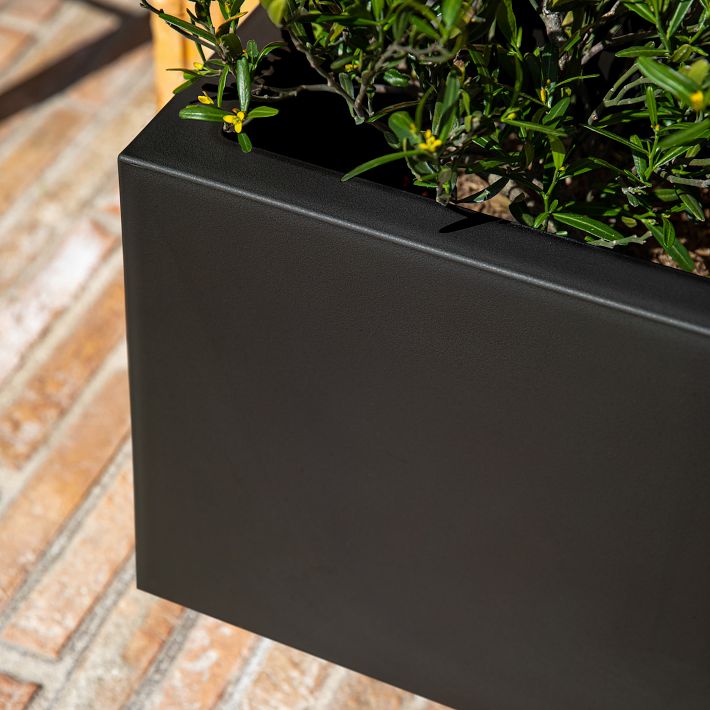 Veradek Block Series Plastic Long Box Indoor/Outdoor Planter | West Elm