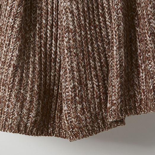 Marled Rib Knit Throw | West Elm