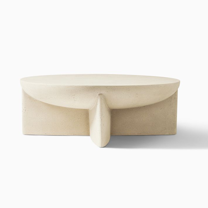 Monti Lava Stone Coffee Table | Modern Living Room Furniture | West Elm