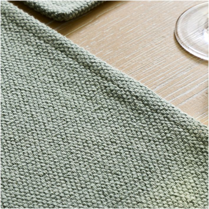Textured Canvas Cotton Runner | West Elm