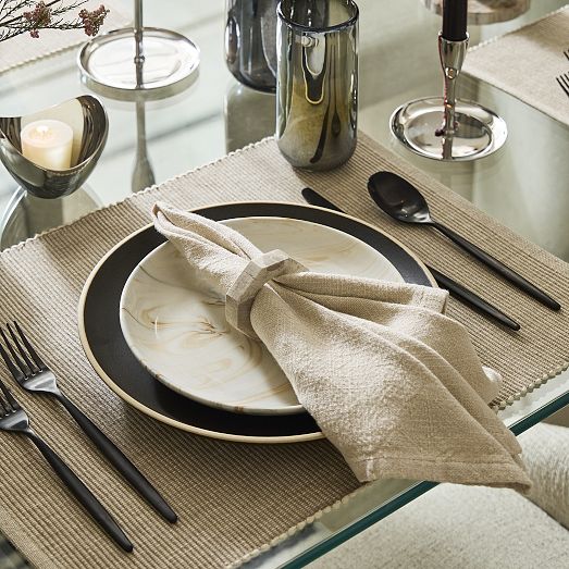 Octagonal Stone Napkin Rings | West Elm