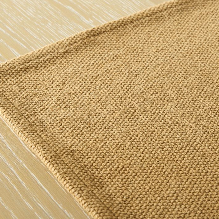 Textured Canvas Cotton Placemat Sets | West Elm