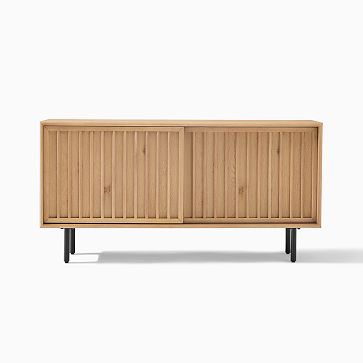 Slatted Shallow Media Console (48") | West Elm