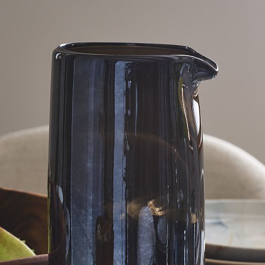 Modern Recycled Glass Pitcher | West Elm