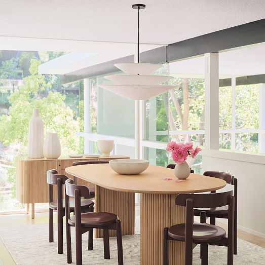 Ellington Oval Pedestal Dining Table (86") | West Elm