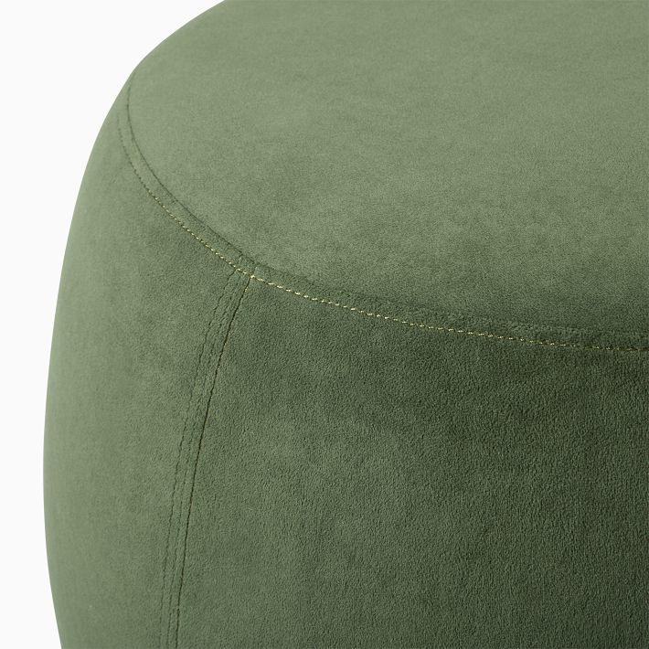 Cobble Round Ottoman - Small | West Elm