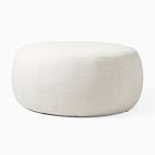 Cobble Round Ottoman - Large | West Elm
