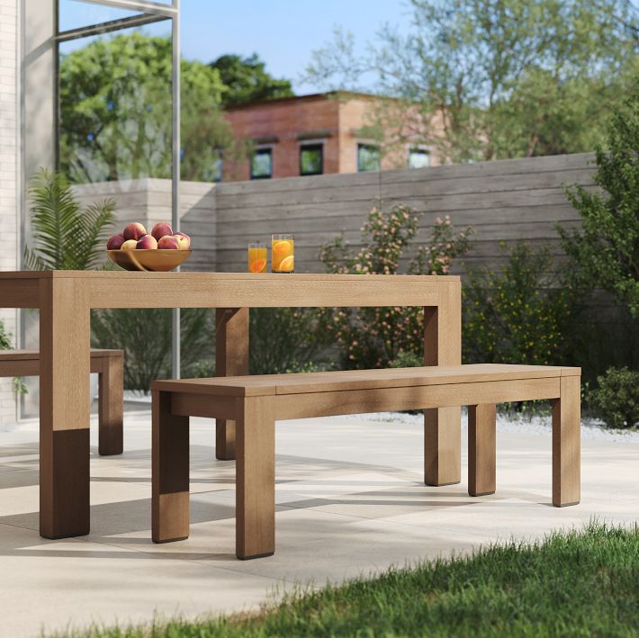 Telluride Outdoor Dining Bench (66") | West Elm