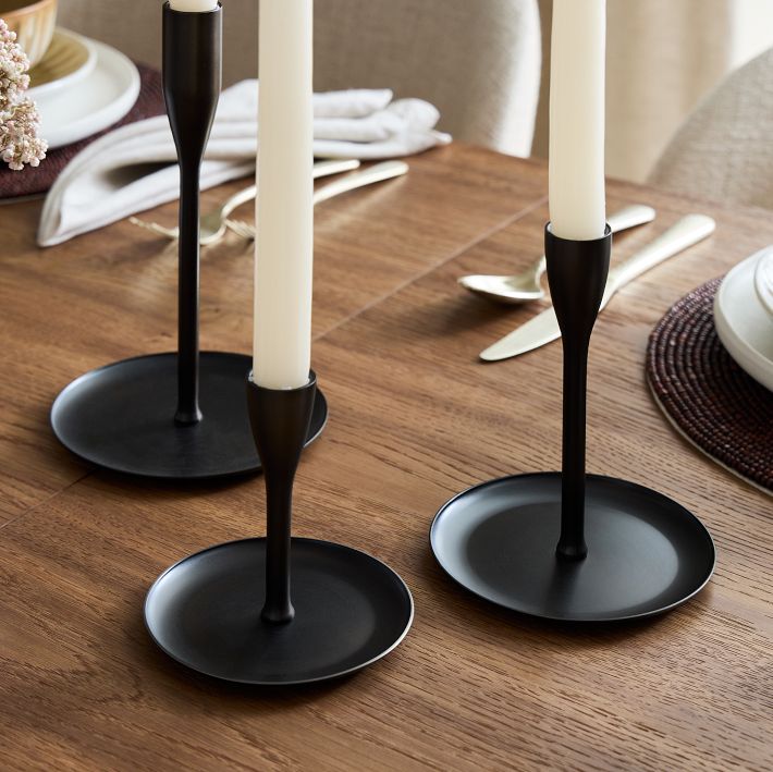 Kuba Metal Taper Holders | West Elm