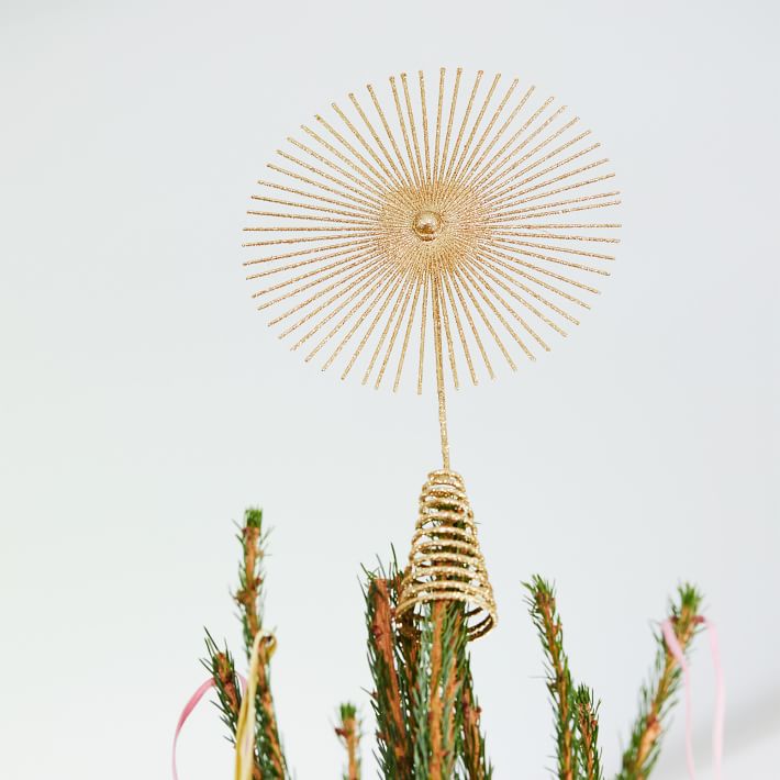 Glitter Starburst Tree Topper | West Elm