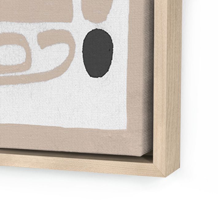 Shapes Of Me Floating Canvas Wall Art | West Elm