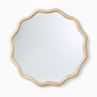 Round Wavy Wood Wall Mirror (26") | West Elm