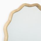 Round Wavy Wood Wall Mirror (26") | West Elm