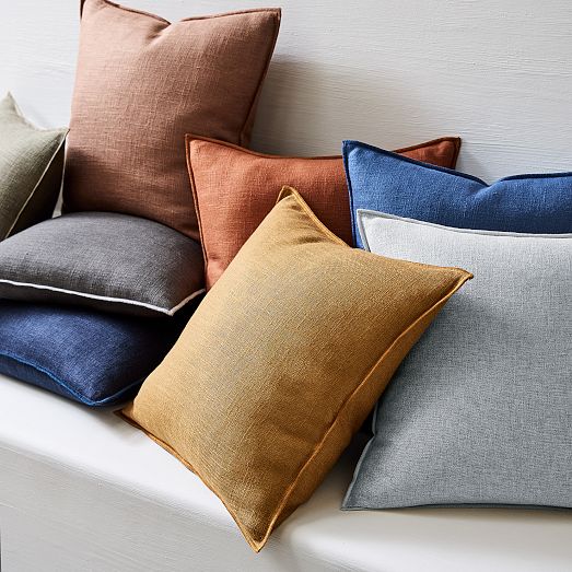Classic Linen Pillow Cover | West Elm