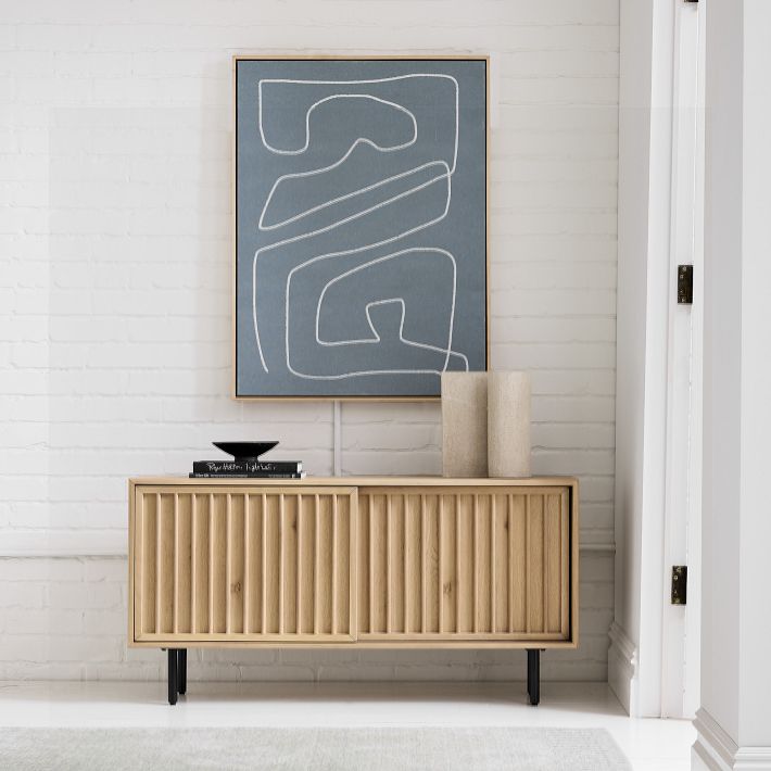 Slatted Shallow Media Console (48") | West Elm