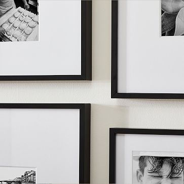 Multi-Mat Metal Gallery Frames - Black | West Elm