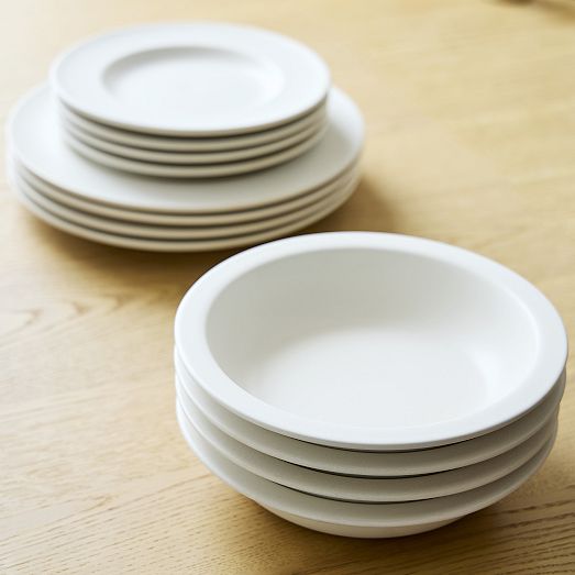 Lucia Wide Rim Dinnerware (Set of 16) | West Elm