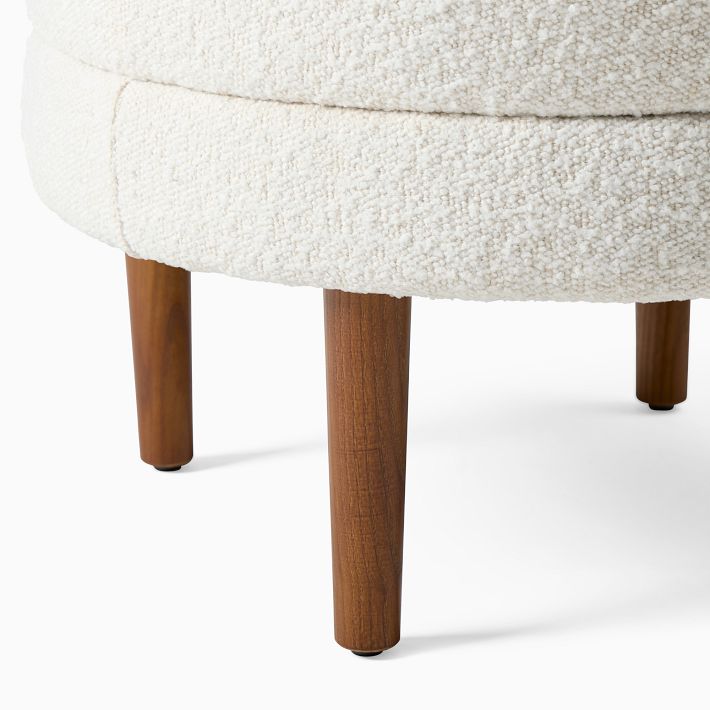 Emmett Round Loft Ottoman | West Elm