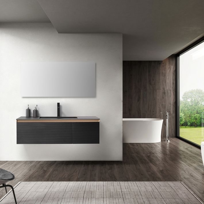 Montague Floating Single Bathroom Vanity (48") | West Elm