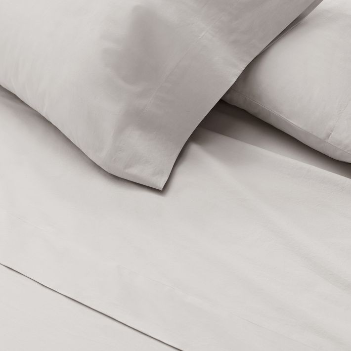 Organic Washed Cotton Sheet Set, Bed Sheets | West Elm