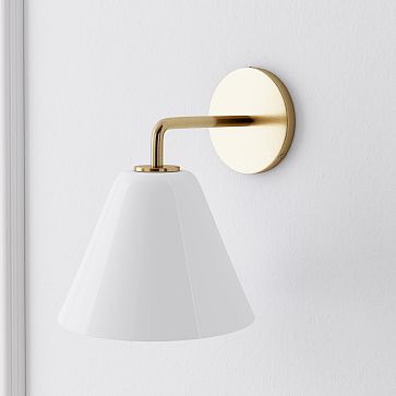 Sculptural Cone Sconce | West Elm