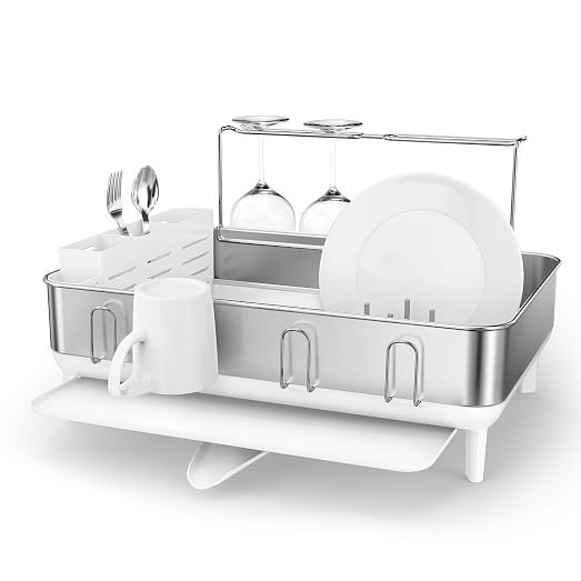 simplehuman Stainless Steel Dish Rack | West Elm