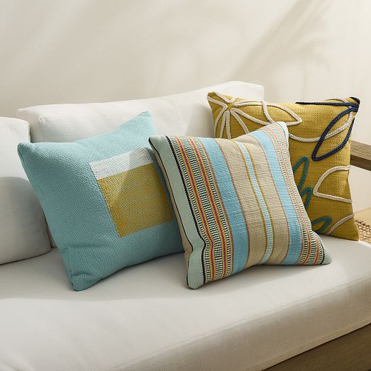 La Raya Indoor/Outdoor Pillow | West Elm