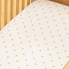 Organic Shadow Dot Crib Fitted Sheet | West Elm