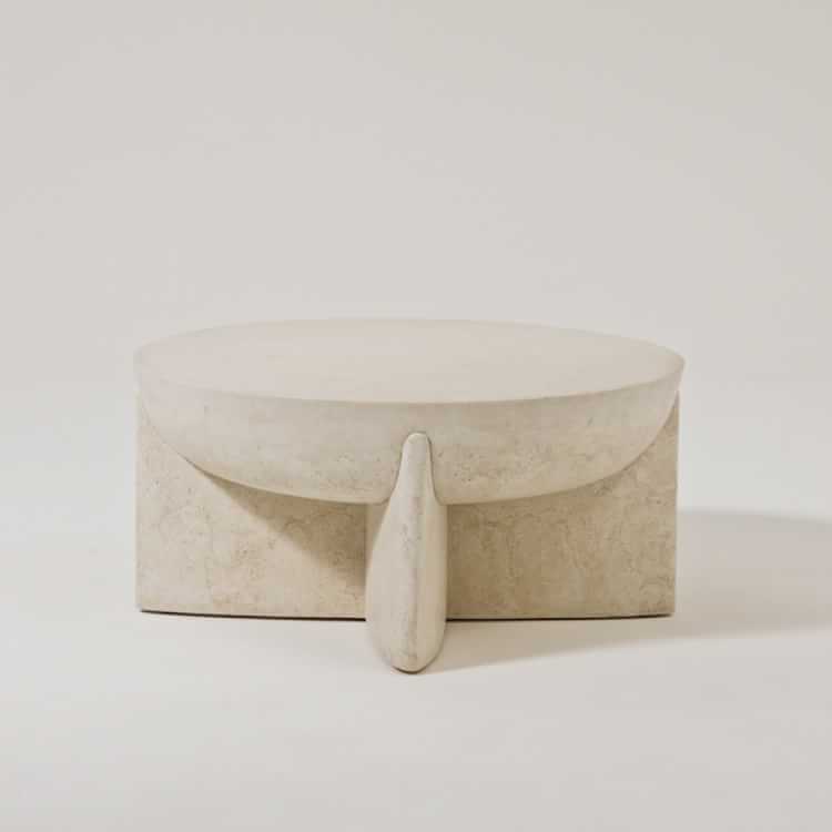 Monti Lava Stone Coffee Table | Modern Living Room Furniture | West Elm